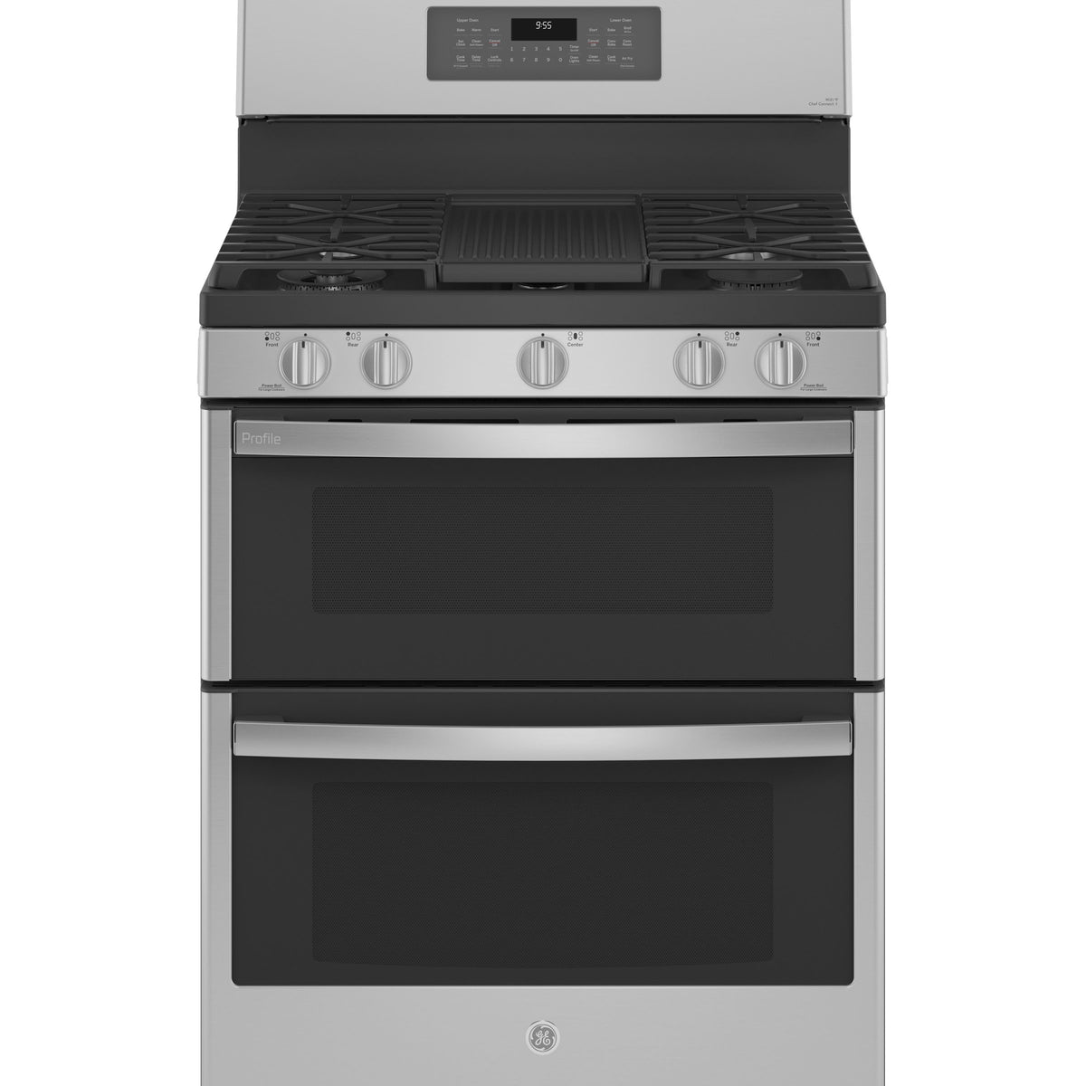 GE APPLIANCES PGB965YPFS GE Profile™ 30" Free-Standing Gas Double Oven ...